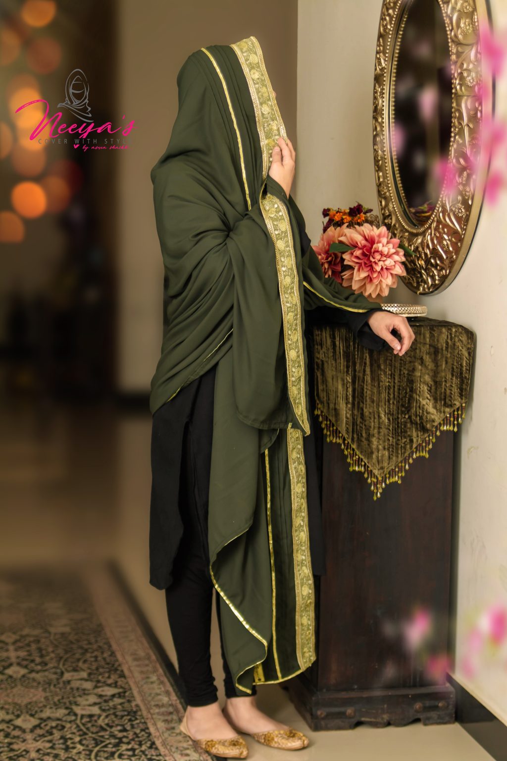 Kaswa (Bottle Green) - Neeya's